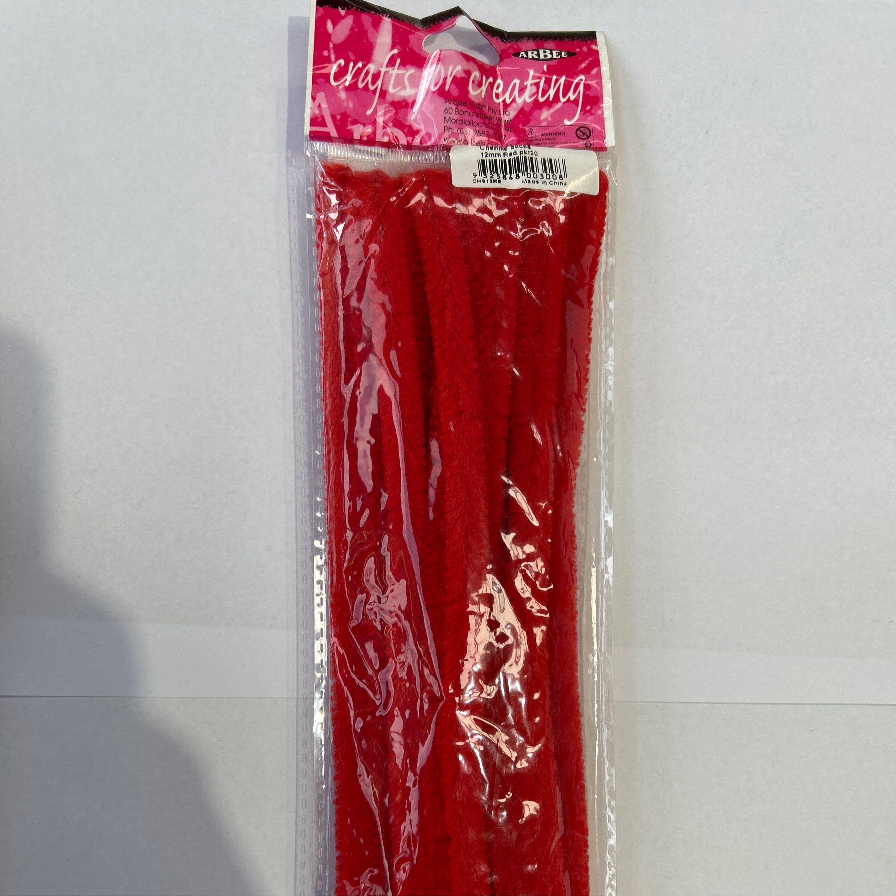 Red Chenille sticks | Kboom Vinyl